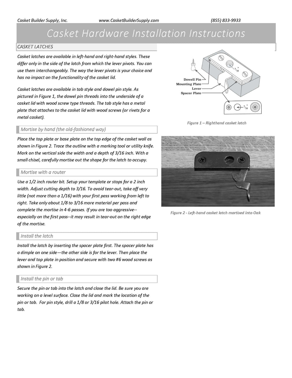 Universal Casket Hardware Bundle – Casket Builder Supply