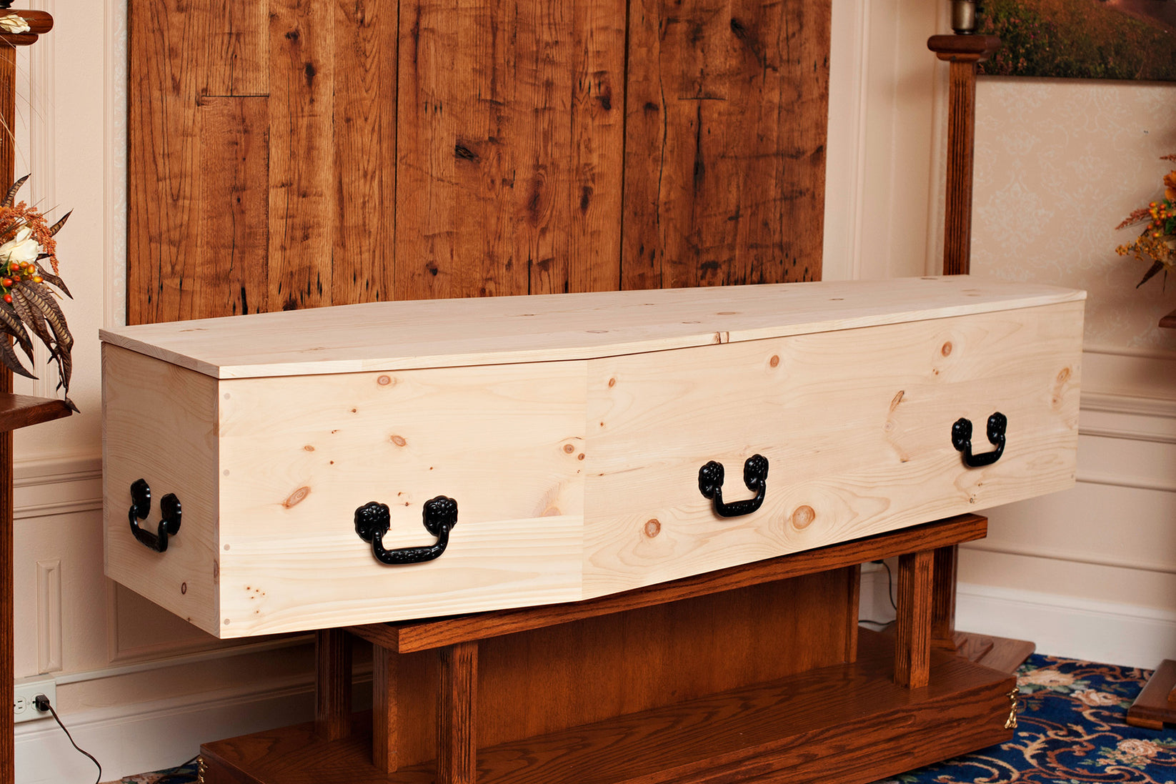 Coffin Kit, Toe Pincher, Plain Pine – Casket Builder Supply