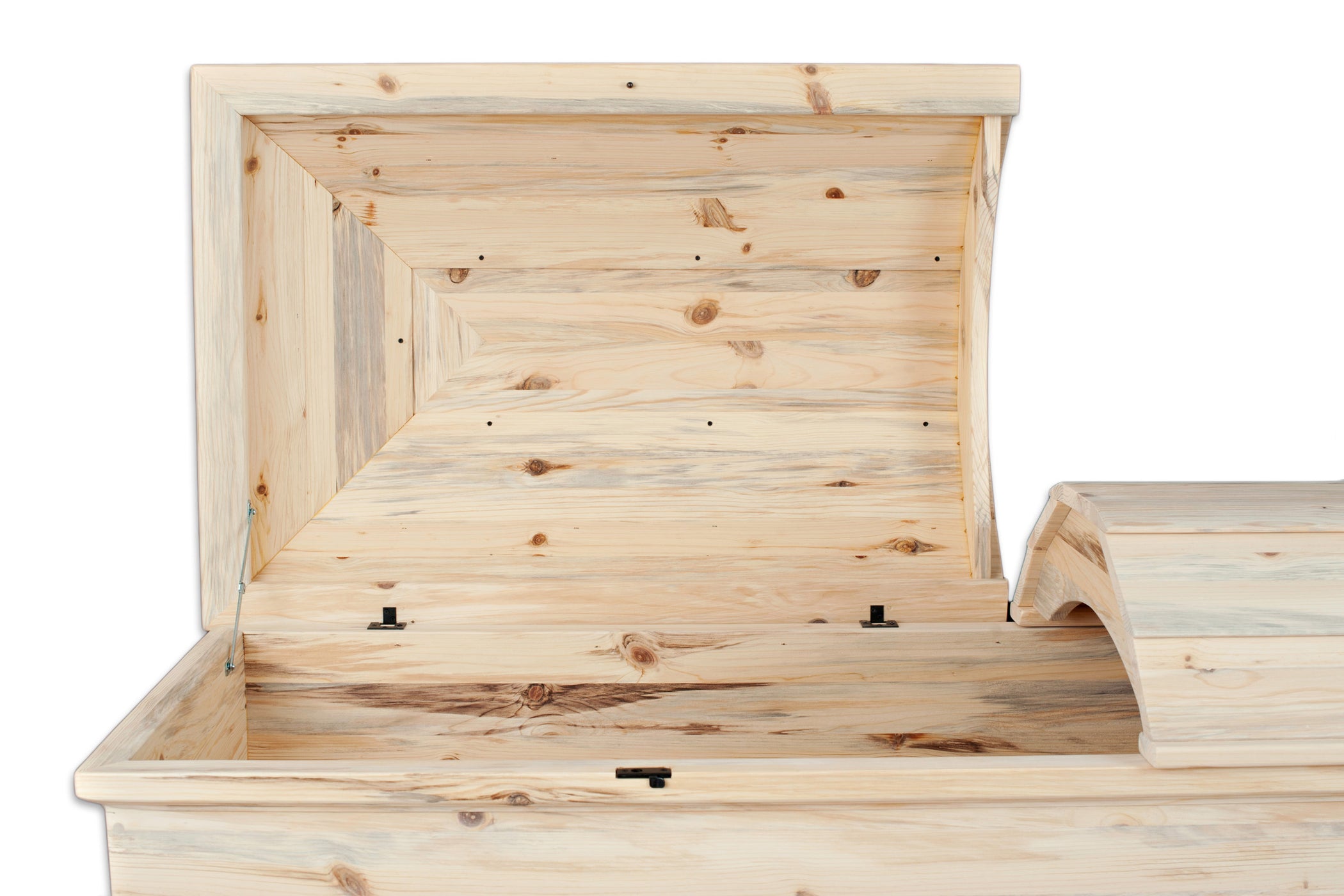 Casket Shell, Unfinished Pine, Solid Wood – Casket Builder Supply