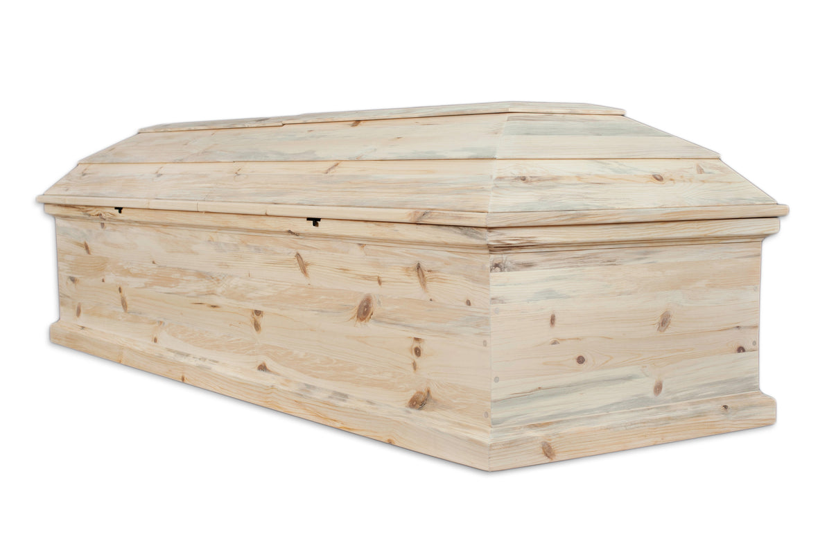 Casket Shell, American Heritage, Solid Pine – Casket Builder Supply