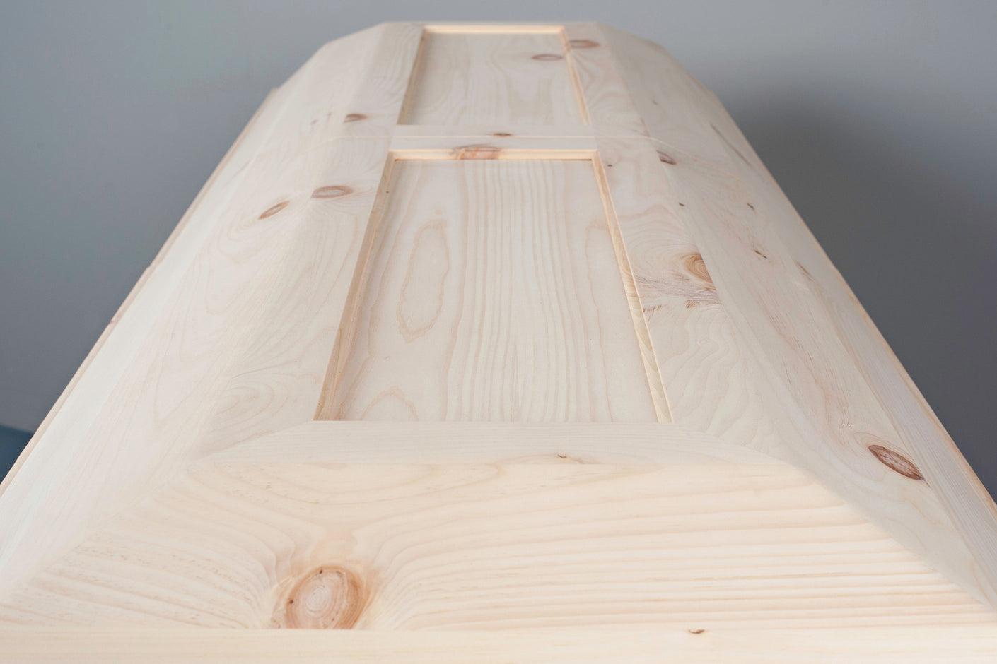 Casket Shell, Craftsman Raised Panel, Solid Wood – Casket Builder Supply