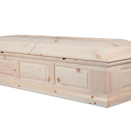 Casket Shell, Craftsman Raised Panel, Solid Wood – Casket Builder Supply